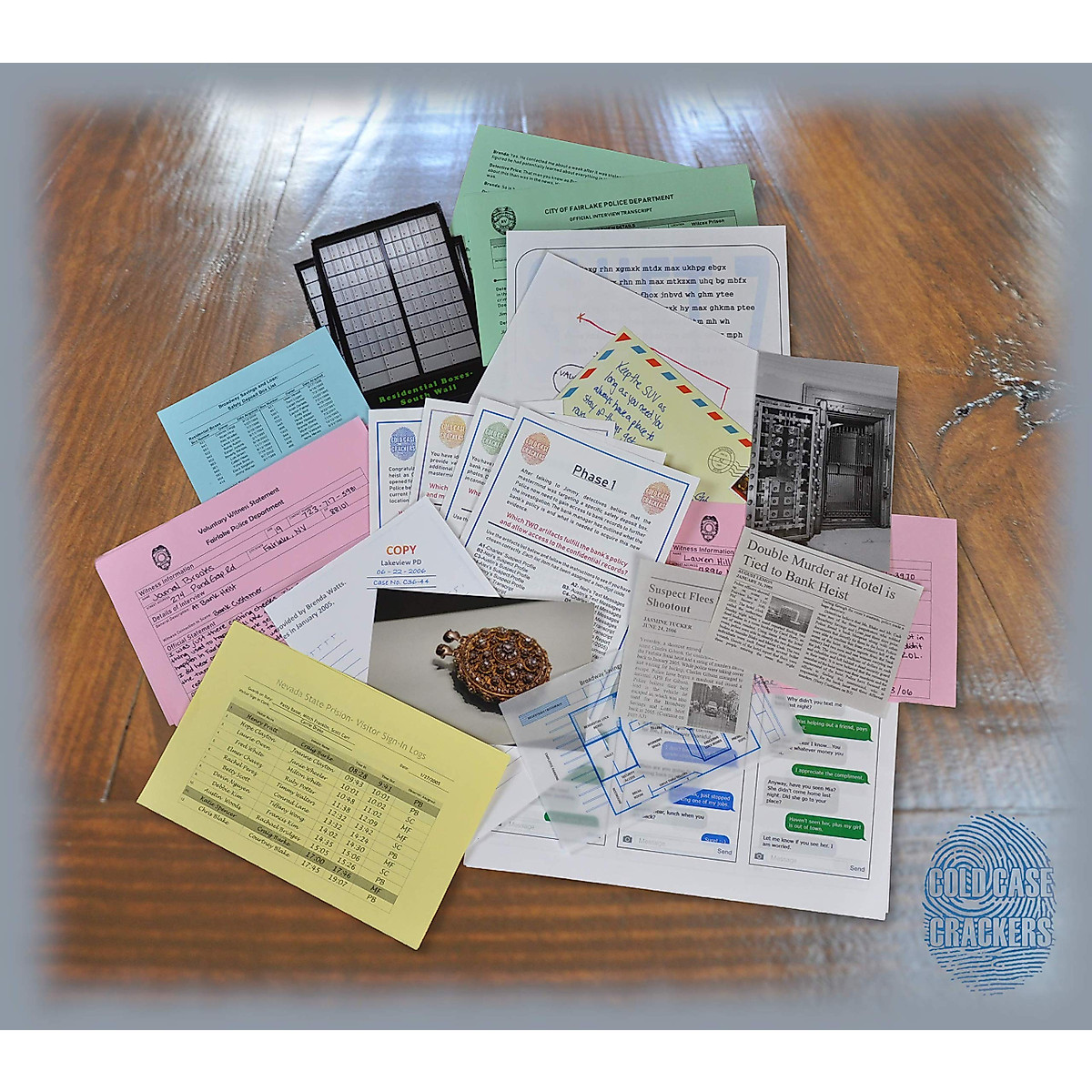 Cold Case Crackers | Murder Mystery Game | Fairlake Bank Heist Case | Can You Crack The Case?