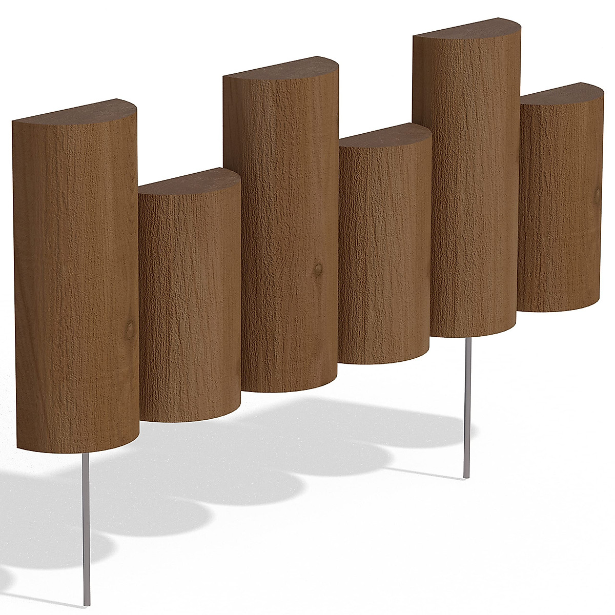 Greenes Fence 18 in. Half Log Edging (12 Pack, 18 ft. Total)