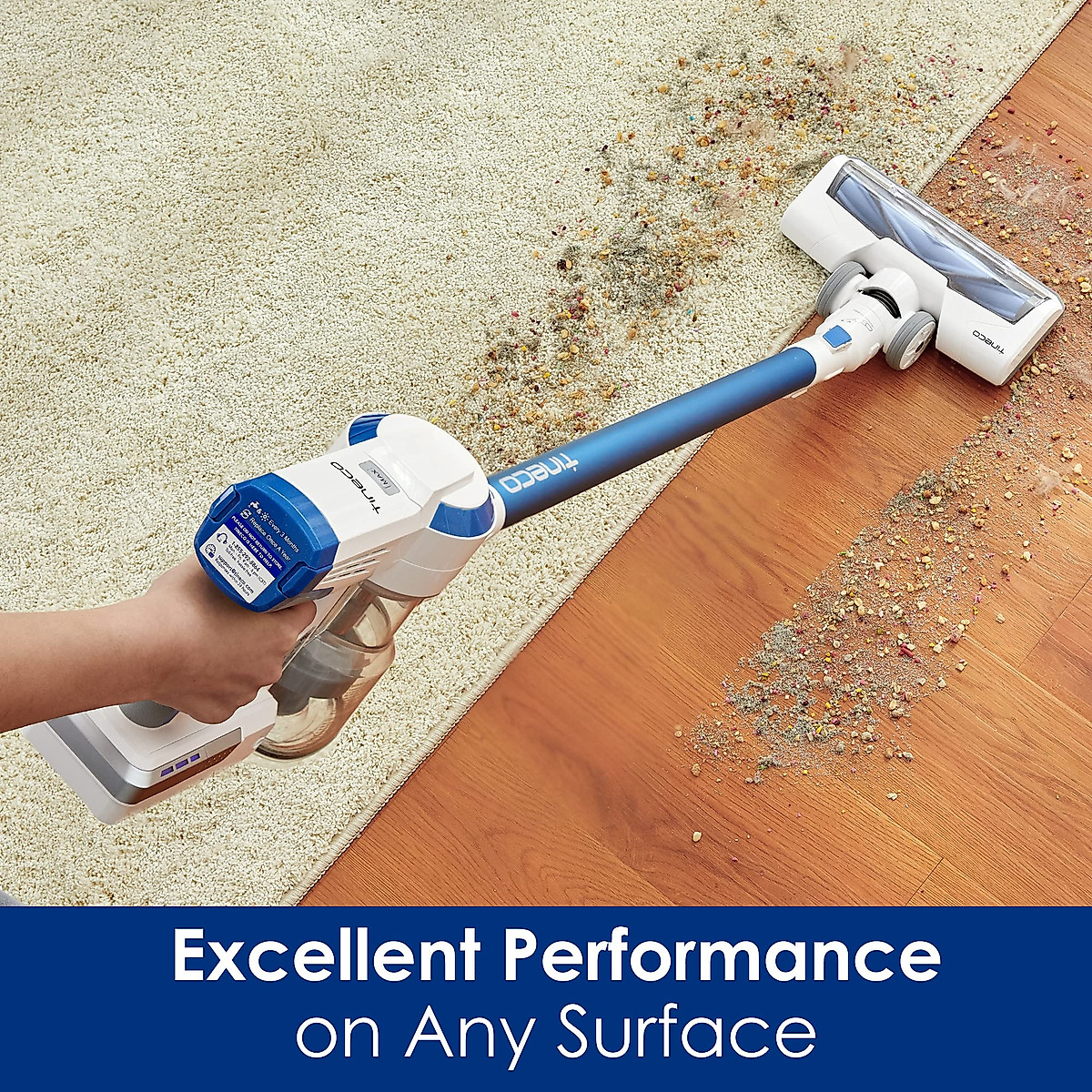 Tineco A10 Hero Cordless Stick/Handheld Vacuum Cleaner with Wall Mount, Super Lightweight with Powerful Suction for Carpet, Hard Floor & Pet - Space Blue