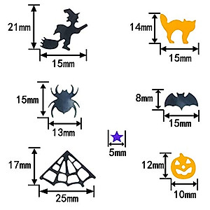 Halloween Party Table Scatter Confetti - Pumpkin Spider Webs Foil Metallic Sequins Confetti Trick or Treat Party Sprinkles Confetti Decorations, 60g