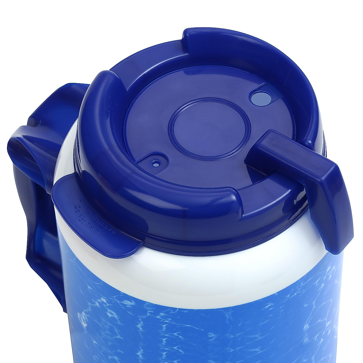 64 Ounce Insulated Mug with Lid Handle Flexible Straw with Cap, Large Plastic Cup for Cold Drinks with Dual Wall Insulation, Convenience Store Soda Mug