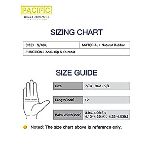 PACIFIC PPE 12 Pairs Dishwahsing Gloves, 12 Inches Rubber Gloves, Blue Kitchen Gloves, Long Dish Gloves for Household Cleaning, Gardening, Small