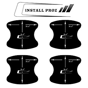 Install Proz Self-Healing Clear Paint Protection Film (4 Door Cup Protectors)