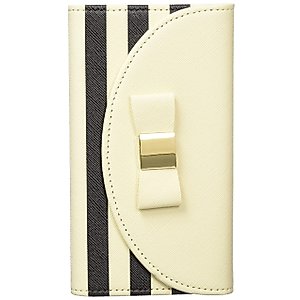 ジルズデザイン(Jills Design) Android One S3 Case Cover Notebook Type Android One S3#009 Ribbon Cream Stripe Smartphone Cover Smartphone Case Notebook Case Notebook Cover s3-tc009-wt06