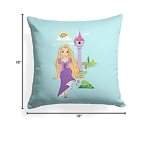 Northwest Disney Princess Pillow, 18" x 18", Little Rapunzel