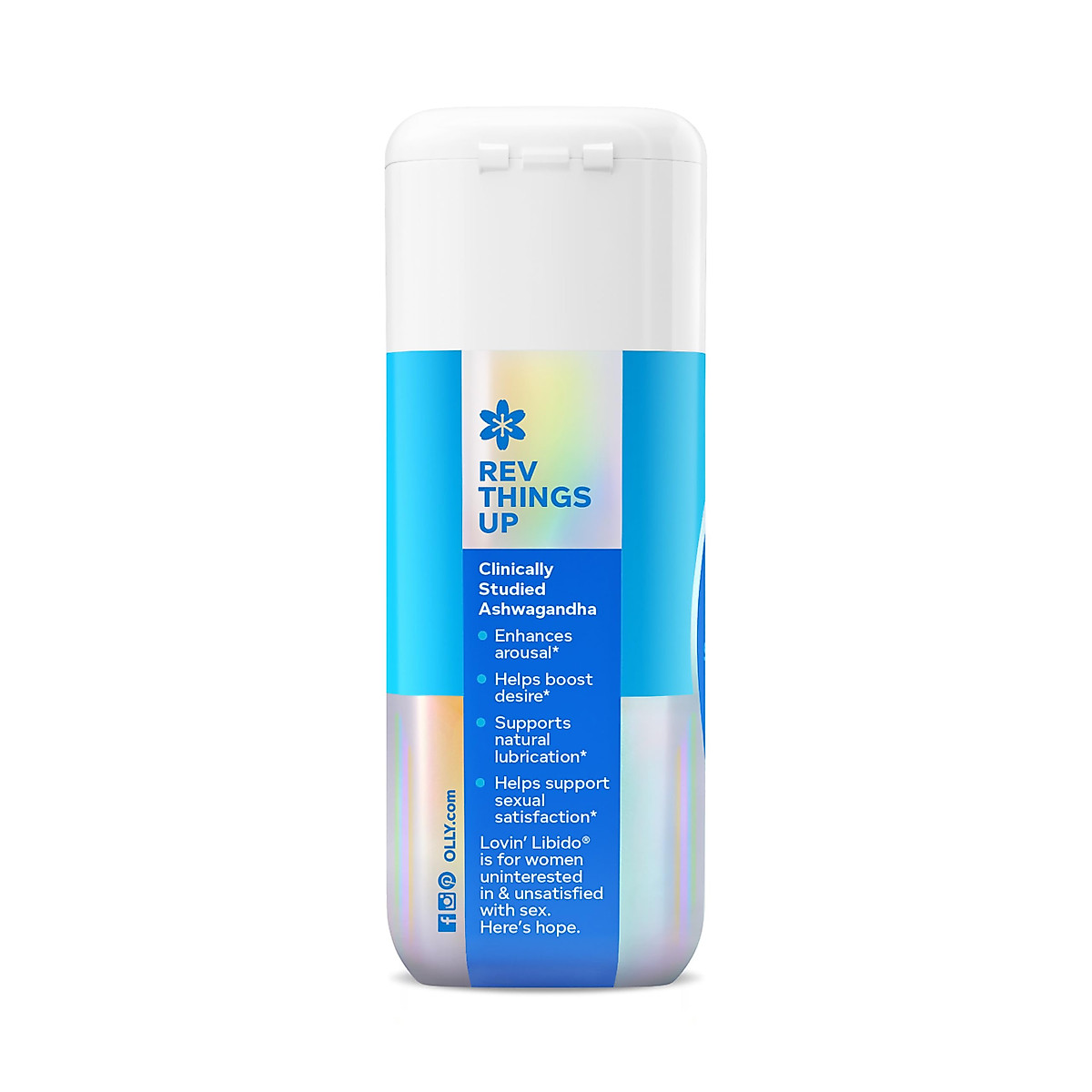 OLLY Lovin Libido Capsules, Boost Desire With Ashwagandha, Maca & Damiana, Vegetarian, Supplement for Women, 20 Day Supply - 40 Count