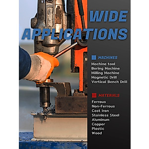 Lichamp Annular Cutter Set, M2 HSS Mag Drill Bits for Magnetic Drill Press Hard Steel Drill Project, 6 Pack with 1/2" to 1-1/16" Diameter and 1" Cutting Depth with case