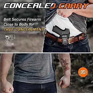 Amberide IWB & OWB KYDEX Holster Fit: Taurus GX4 Pistol, Inside Outside Waistband Concealed Carry, Adjustable Cant & 'Posi-Click' Retention, USA Made by Amberide