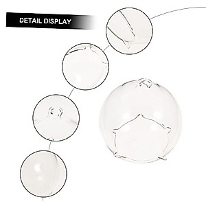 balacoo 3pcs Hamster Glass nest Hanging Hamster House pet Cooling nest Guinea Pig Bed Hamster Glass cage Small Animal Hideout Hanging Bed Swing Hamster Sleeping Nest Pet Hut Hammock 10cm