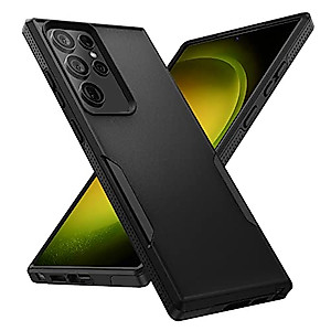 NALLOT for Samsung Galaxy S23 Ultra Case, [2 Layer Structure Protection] [Military Grade Anti-Drop] Lightweight Shockproof Protective Phone Case for Galaxy S23 Ultra 5G 6.8 inch' 2023-Black