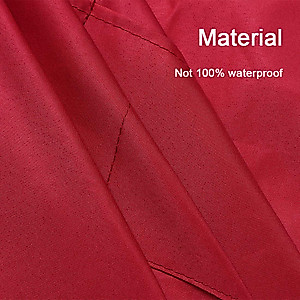LOYHUANG Total 6PCS Red Aprons Bulk for Women Unisex Plain Colour Bib Aprons with 2 Front Pockets Washable Apron for Painting Cooking Baking Kitchen Restaurant Crafting