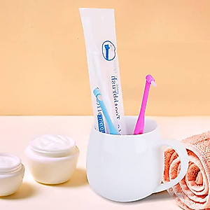 Sibba 6 Pack Tufted Brush Soft Single Tuft Brace Toothbrush Dental Orthodontic Brush End-Tuft Tapered Toothbrush Compact Interdental Interspace Brush for Detail Cleaning