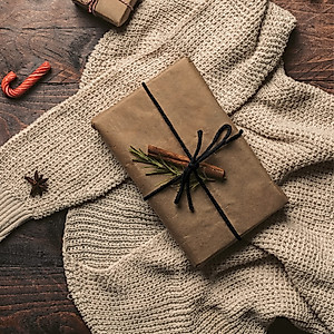 Black Natural Cotton Craft String - Ohtomber 328 Feet 2MM Bakers Twine for DIY Crafts and Gift Wrapping