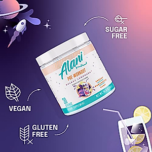 Alani Nu Pre Workout Supplement Powder for Energy, Endurance & Pump | Sugar Free | 200mg Caffeine | Formulated with Amino Acids Like L-Theanine to Prevent Crashing | Galaxy Lemonade, 30 Servings