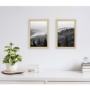 MCS Studio Gallery 12x18 Picture Frame Natural Woodgrain, Rectangle Photo Frame for Photos, Posters & Art Prints (2-Pack)