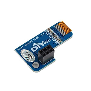 DIYmall PiOLED 0.91inch I2C 128X32 SSD1306 OLED Display Module for Raspberry Pi (White x 1pc)