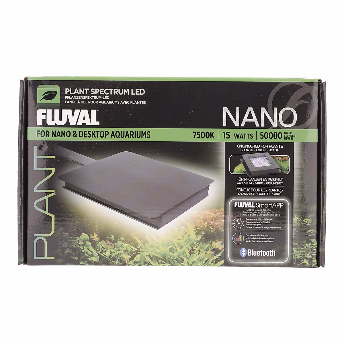 Fluval Plant Nano LED Aquarium Lighting with Bluetooth, 15 Watts