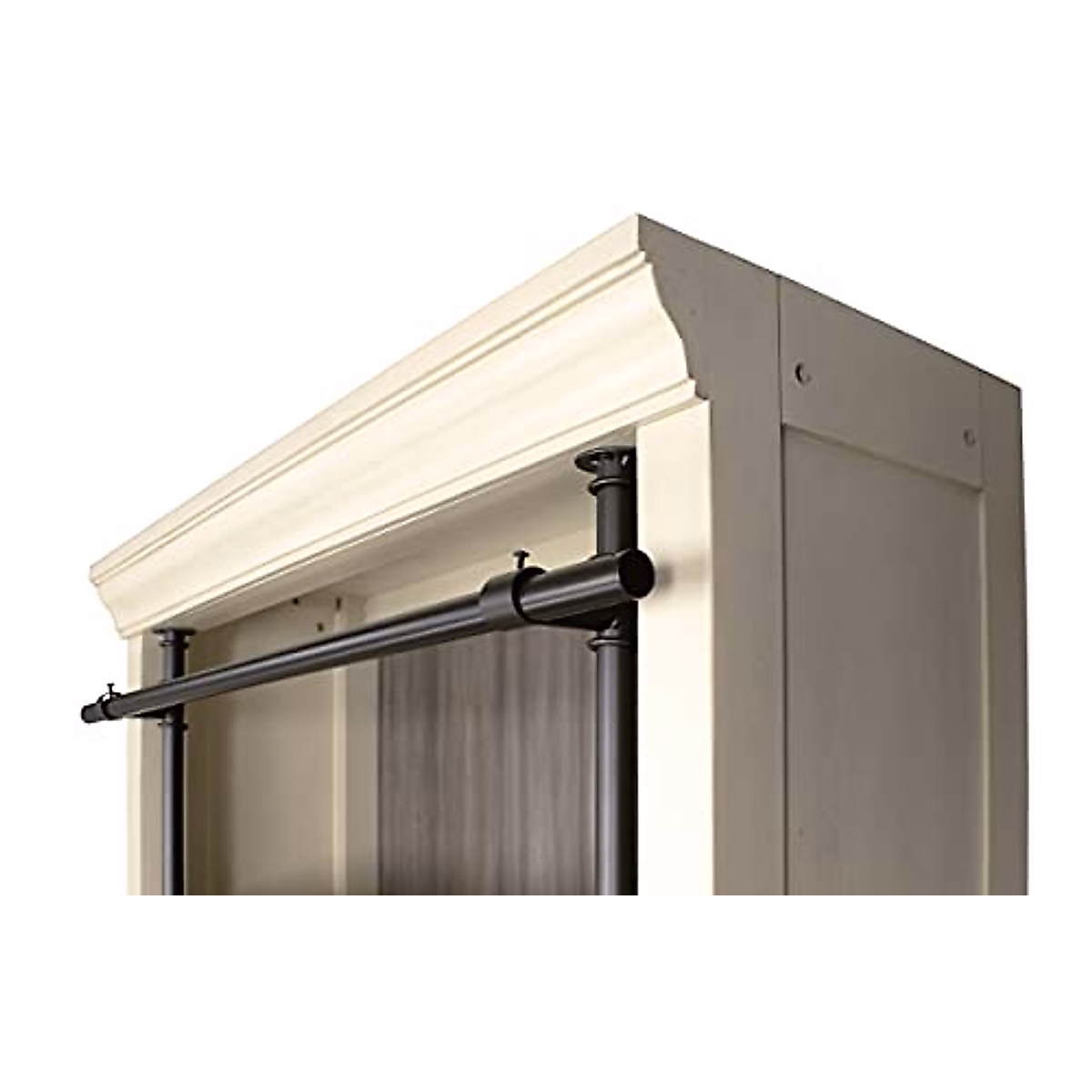 Martin Furniture Fully Assembled 8' Tall Bookcase Wall with Ladder Aged Chateau White (IMTE4094WKIT2PC)