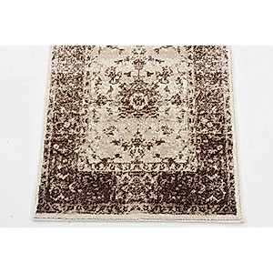 Unique Loom Rushmore Collection Area Rug - Lincoln (2'x 6' 1" Runner, Cream/ Beige)