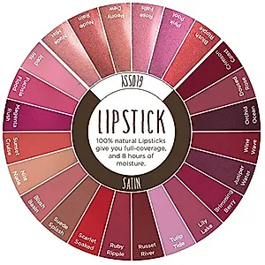 Burts Bees 100% Natural Glossy Lipstick, Nude Mist - 1 Tube
