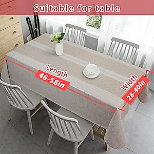 Vonabem Vinyl Tablecloth with Flannel Backing, Plastic Water Oil Proof Rectangle Table Cloth Cover, PVC Table Cloths for Camping Picnic Dining Indoor Outdoor(Green,52X70IN)