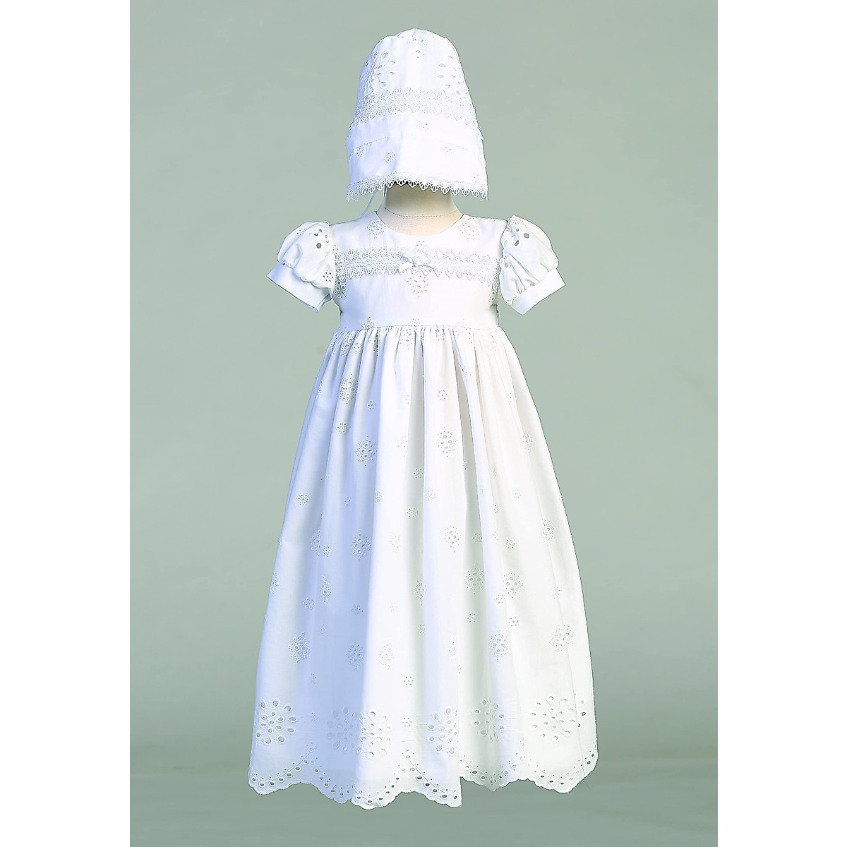 Baby Girl Baptism Dress Christening for Baby Girl White Baptismal Gown Vestido de Bautizo para Niña Bebe 3 Months