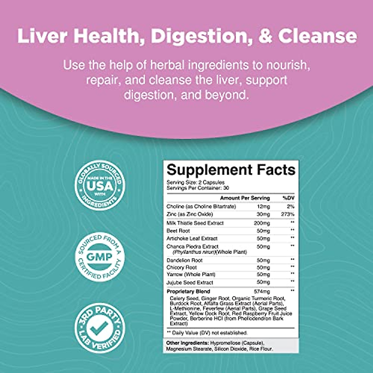 Liver Cleanse Detox & Repair Formula - Herbal Liver Support Supplement with Milk Thistle Dandelion Root Organic Turmeric and Artichoke Extract to Renew Liver Health - Silymarin Milk Thistle Capsules