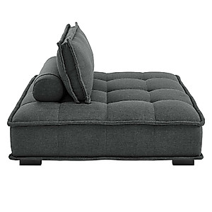 Modway Saunter, 5-Piece Sectional Sofa, Gray