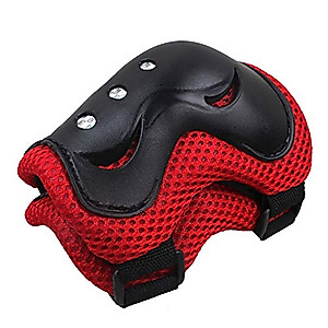 Kids helmet and Knee Pads Elbow Pads Kids Skateboarding Protective Gear Set Roller Skate Scooter Cycling BMX Bike Riding Helmet and Pads with carry bag