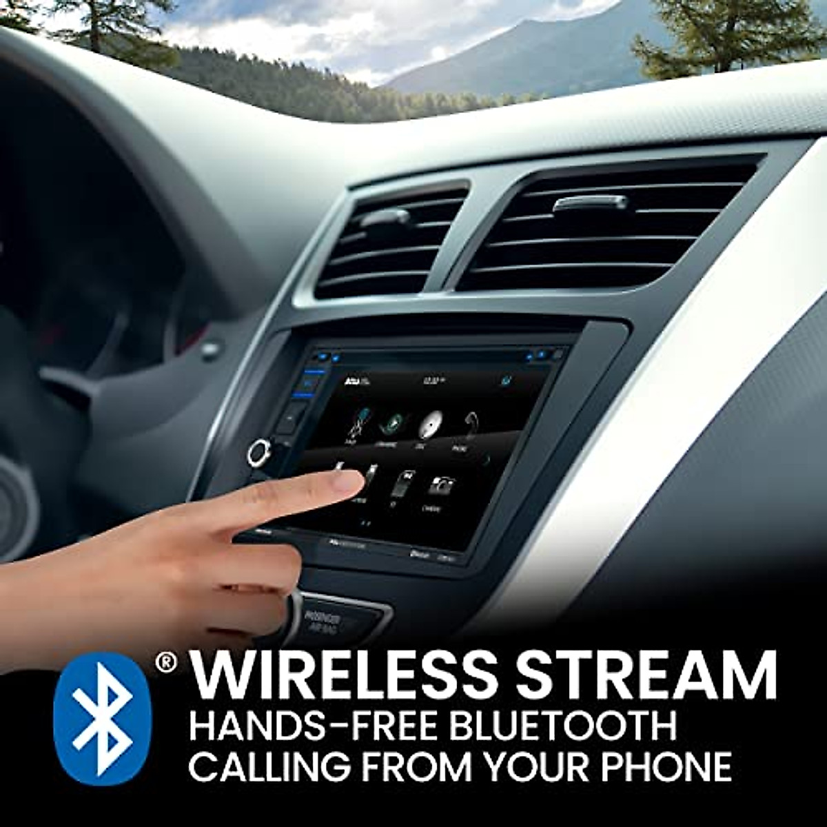 BOSS Audio Systems BV9364B Car Stereo DVD Player - Double Din, Bluetooth Audio/Hands-Free Calling, 6.2 Inch Touchscreen LCD Monitor, MP3 Player, CD, DVD, USB Port, SD, AUX Input, AM/FM Radio Receiver