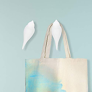 Jerliflyer Wall Bird Hook, Resin Bird Coat Hook Advanced Creative Wall Hanging Bird Decorative Art Hat Towel Bag Coat Hanger Family, Living Room, Bedroom, Shop Gift(White)