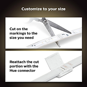 Philips Hue Lightstrip Plus (2m/6ft Base Kit with Plug), Works with Amazon Alexa, Apple Homekit and Google Assistant, Bluetooth Compatible, Single Color Effect