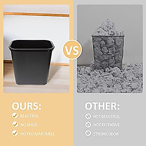 ULTECHNOVO Garbage Bin Mini Garbage can 3 Gallon plsatic Trash can Rustic Garbage bin Plastic Rubbish Can