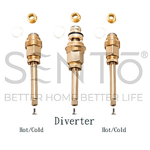 SENTO Bathtub and Shower 3 Handle Tub Trim Set For Gerber Faucets Bathtub Shower, Easy Installation, Heavy Duty Metal, Matte Black