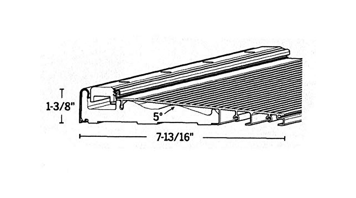 Endura 7 13/16" Composite Exterior Inswing Threshold