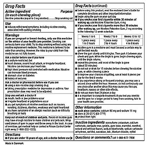 Walgreens Fruit flavor Coated 2 mg Nicotine Sugar Free Gum 160 Pieces