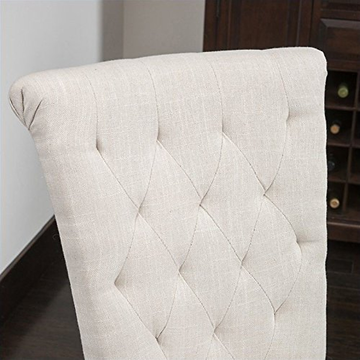 Christopher Knight Home Venetian Dining Chairs, 2-Pcs Set, Light Beige