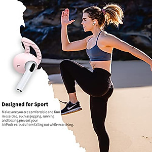 [5 Pairs] for AirPods 3 Ear Hooks Covers, WOFRO Anti-Slip Ear Tips Cover Soft Silicone Add Grip Sport Ear Wing Earbuds Accessories Compatible with AirPods 3rd Generation(5 Colors)