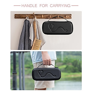 STUKCAZE Hard Stethoscope Case for 3M Littmann Classic III, Lightweight II S.E, MDF Acoustica Stethoscope, Stethoscopes Carrying Case with Mesh Bag for Nurse Accessories Gauze Penlights Cotton Swabs