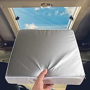 Safoner Waterproof RV Vent Insulator and Skylight Cover with Reflective Surface, Fits Standard RV Vents- 14x14 Inch (1 Pack)