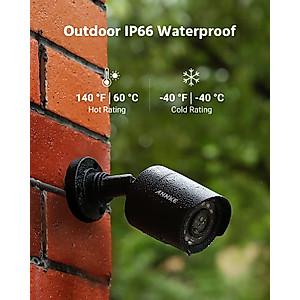 ANNKE 1080P CCTV Camera Security System with AI Human/Vehicle Detection, 5MP Lite H.265 Surveillance DVR and 8 x 1080P HD Weatherproof Camera, Easy Remote View, Smart Playback, IP66, No Hard Drive