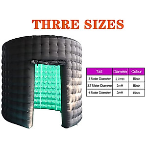 Inflatable Background Wall Suitable for 360 Photo Booth Machine with Silver Reflective Background 158inch Customize Logo Suitable for 360 Photo Booth Machines/Show Parties/Wedding Photography