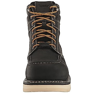 KEEN Utility Men's Cincinnati 6” Composite Toe Waterproof 90 Degree Heel Heavy Duty Work Boots, Black/Sandshell, 11