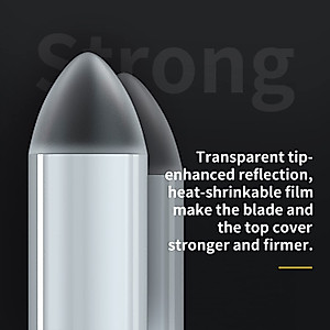 jvmusaber Lightsaber Basic PC Blades Outer Diameter 7/8 in, Length 30.7 in (Black)