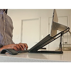 CUTTING EDGE INDUSTRIES SURFACE PRO STAND: Lift your Surface with Keyboard Attached - Reduce Neck Pain, Improve Camera Angle, Portable, Adjustable, Easy to Use