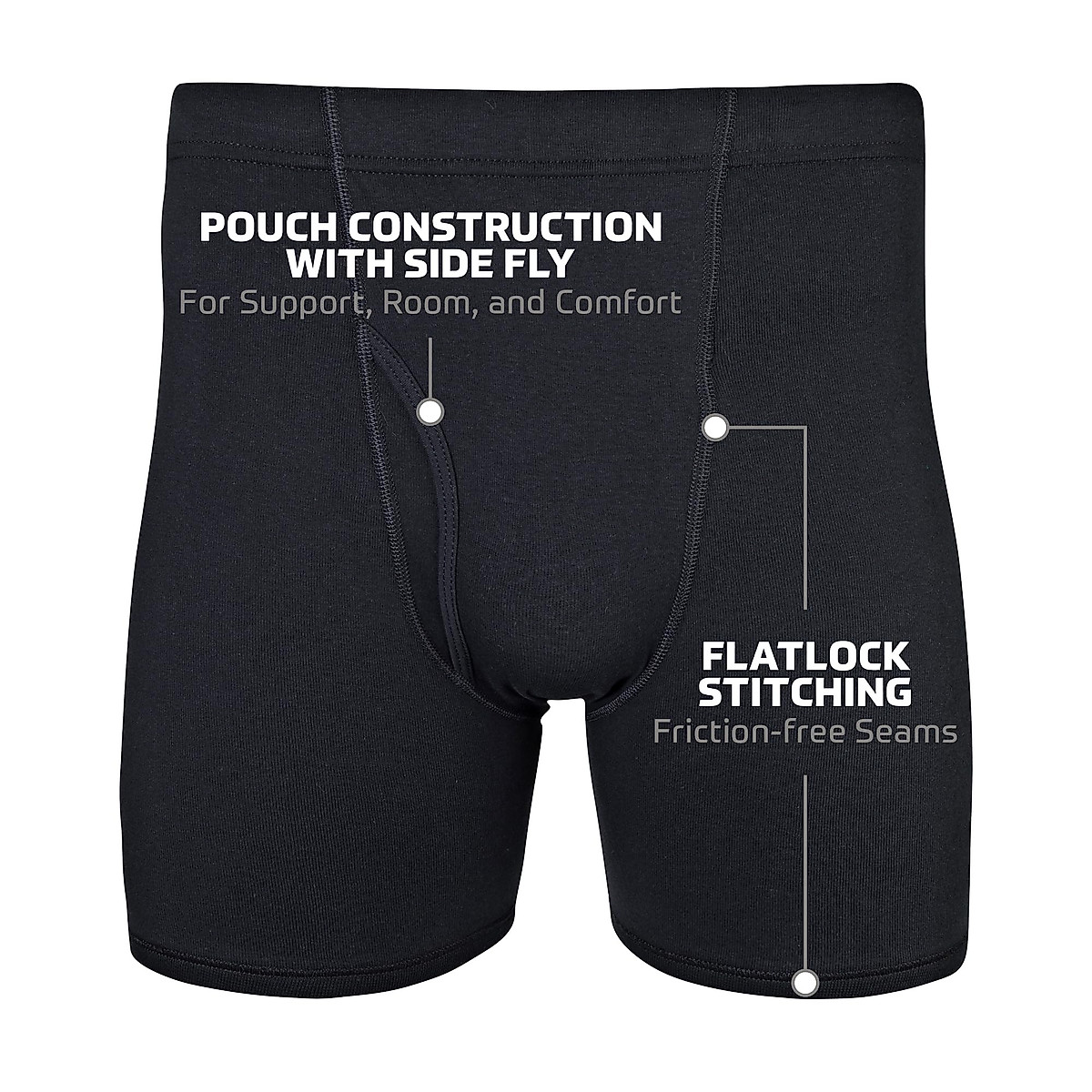 Gildan Men's Underwear Covered Waistband Boxer Briefs, Multipack, Mixed Garnet (5-Pack), Large