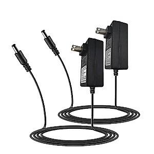 2 Pack HZHFCB 24V Power Supply Adapter 24 Volt 2A Power Supply AC to DC Converter Transformer Input AC 100-240V 50-60Hz and Output DC 24V with 5.5x2.5mm DC Tip for LED Strip 3D Printer CCTV System.