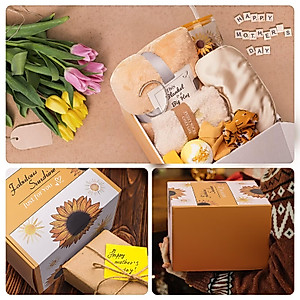 Get Well Soon Gifts Baskets for Women,Self Care Package After Surgery Mothers Day Sunflower Unique Happy Birthday Gifts Thinking of You Sending Sunshine Christmas Box for Mom Best Friend