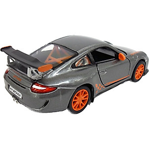 KiNSMART Porsche 911 GT3 RS Grey 1:36 Scale 5" Die Cast Model Toy Super Sports Car