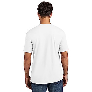 Gildan Men's Cotton Stretch T-shirts, Multipack, Artic White (Crew 3-Pack), Small